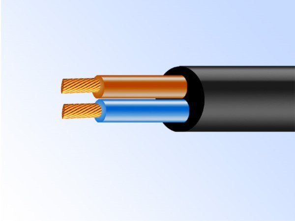 Przewód mieszkaniowy OMY 2x0,75 300/300V czarny - Amperlux.pl Sklep Internetowy